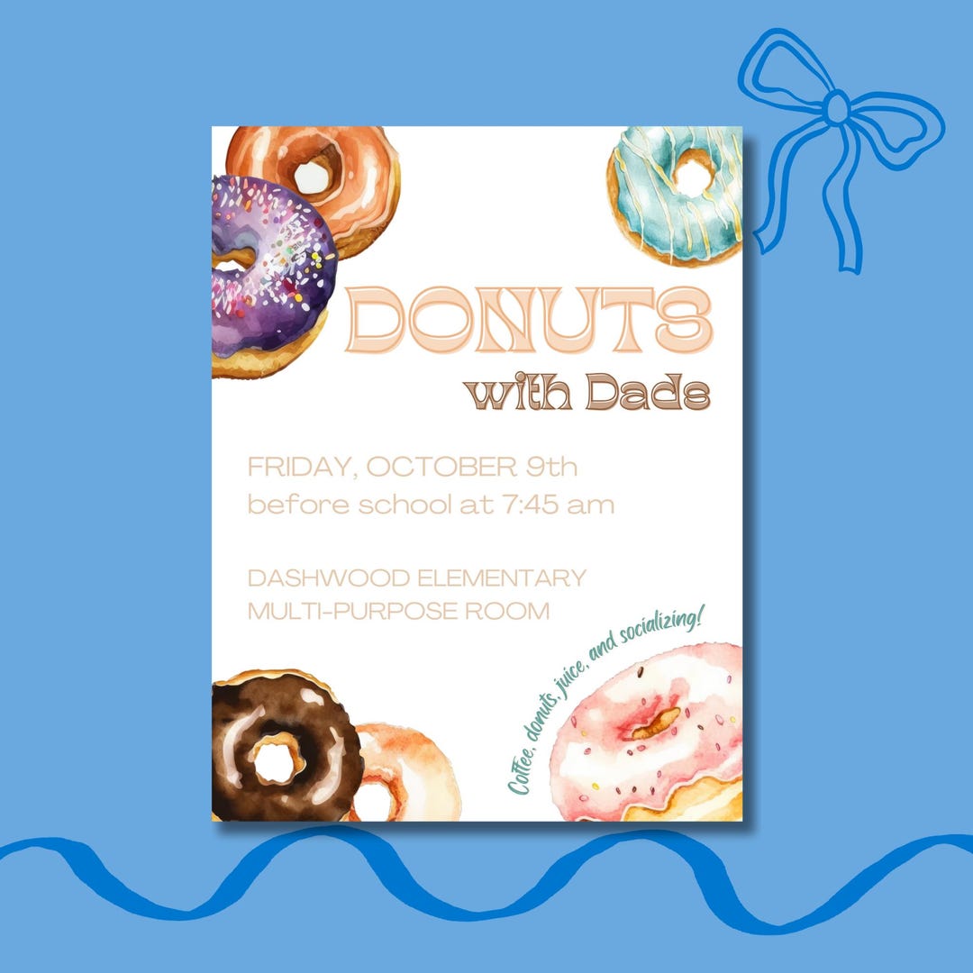Donut Flyer & Poster - Editable in Canva - Etsy