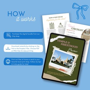 Temple & Priesthood Preview Printable Booklet - LDS Primary Prep - Etsy