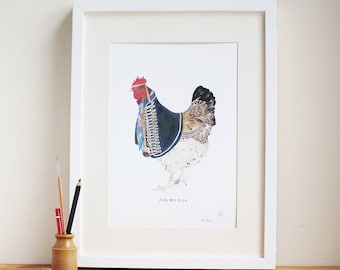 Hen art | Etsy