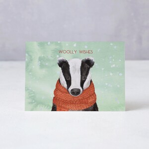 Woolly Wishes Christmas Card Pack Cute Animal Holiday Cards - Etsy