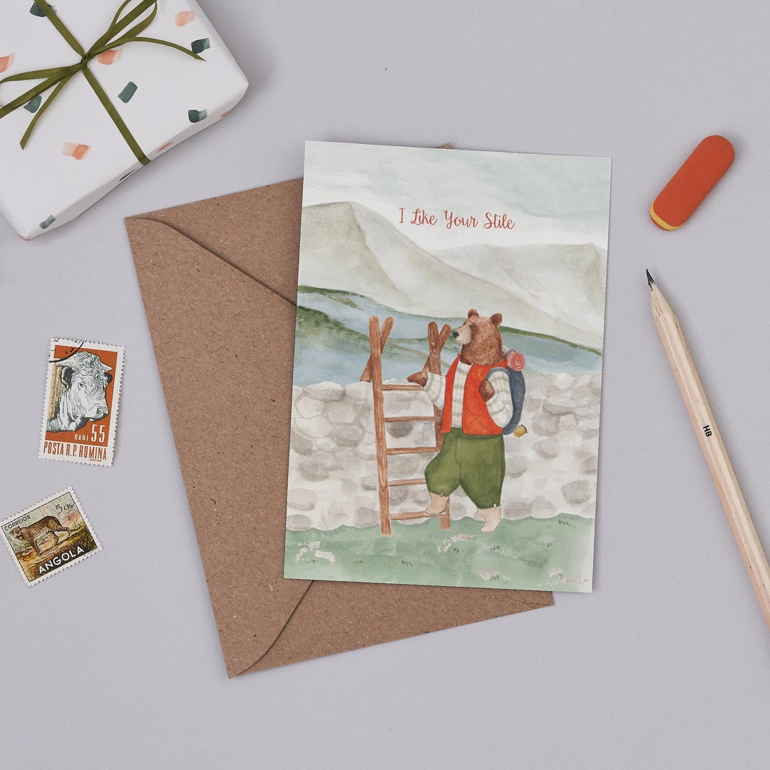 I Like Your Stile Greetings Card Like Your Style Pun Card - Etsy
