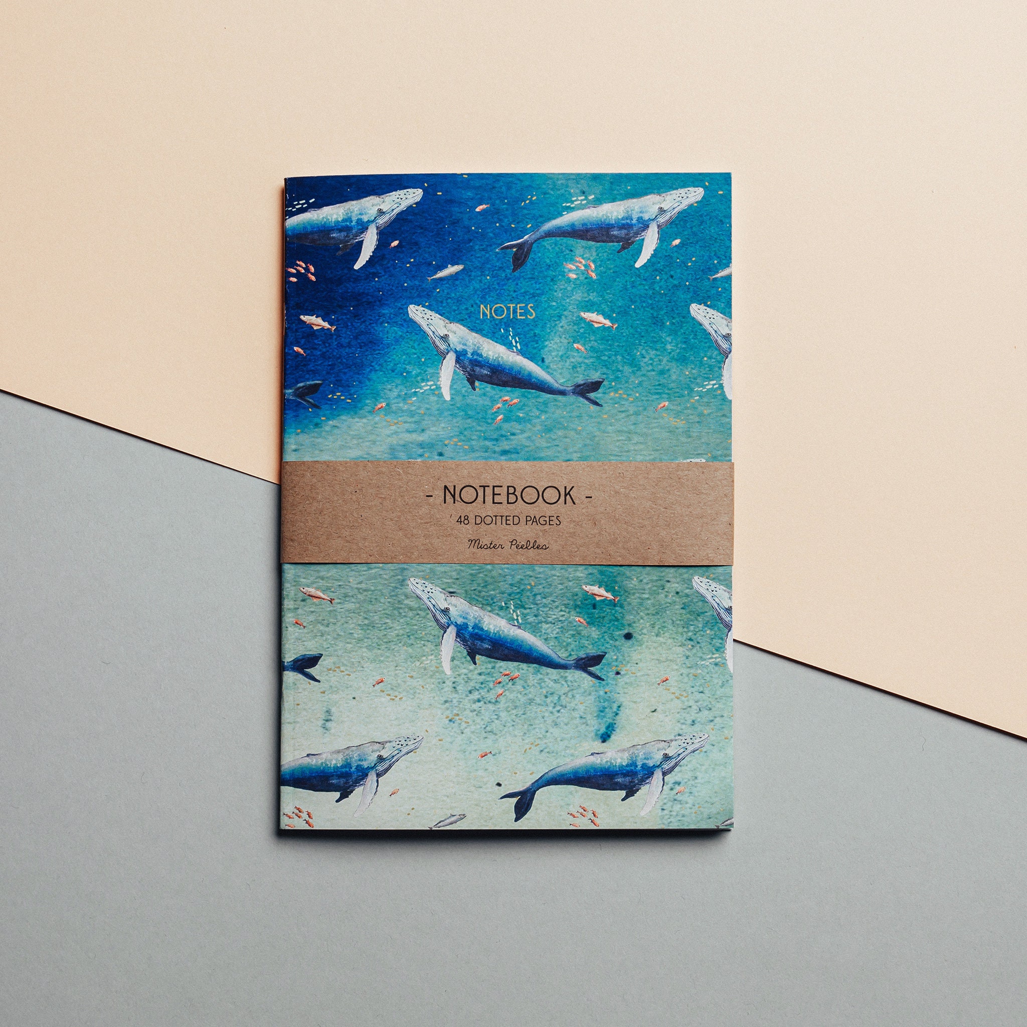 Whales Notebook Animal Pattern Notebook Whale Stationery | Etsy