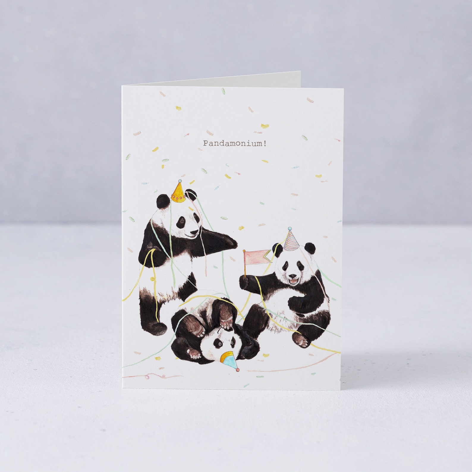 Pandamonium Greetings Card Funny Panda Birthday Card Party | Etsy