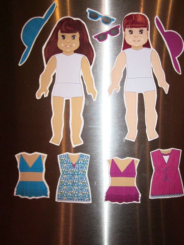 Stacy and Stella Printable Magnetic Dolls - Etsy