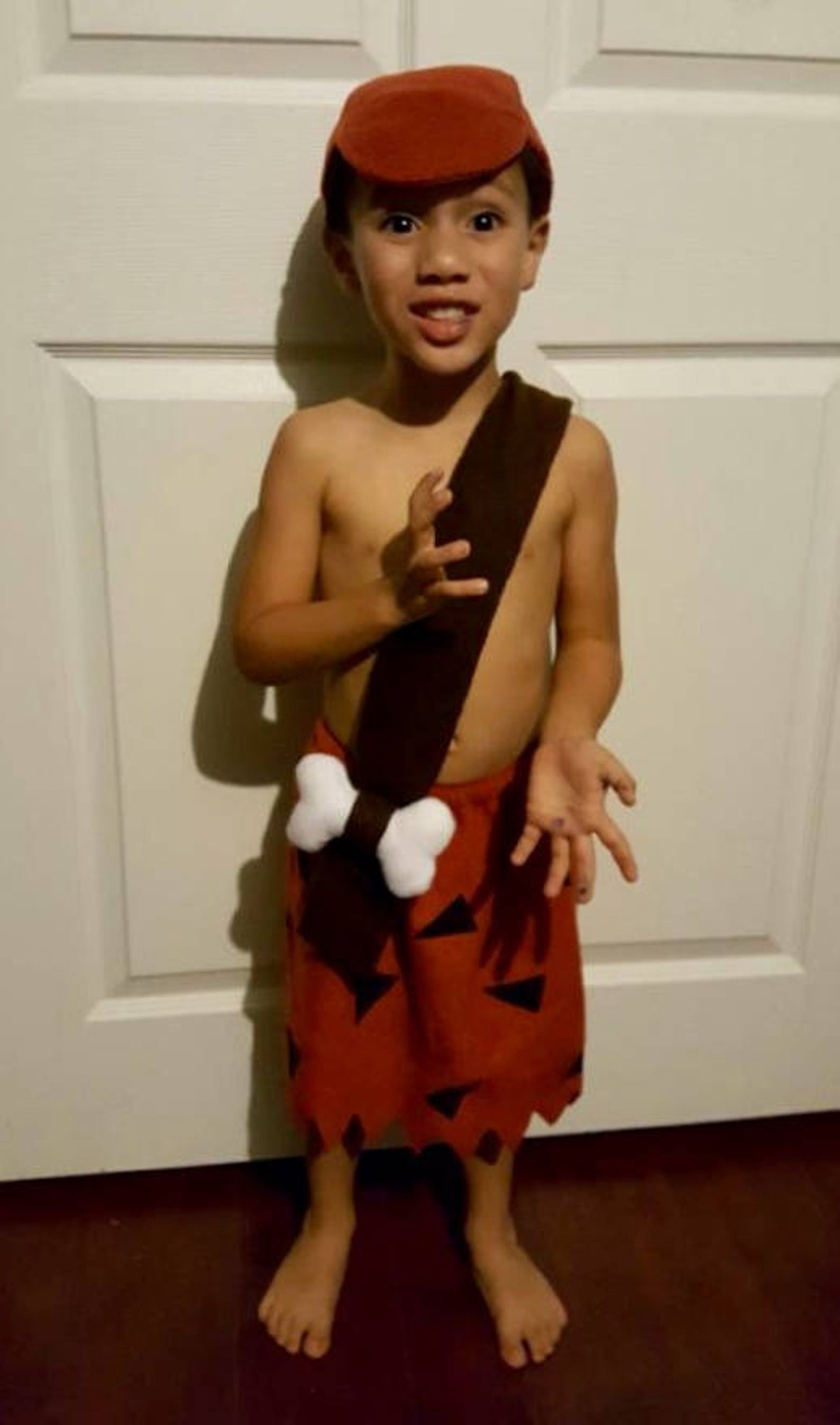 Bamm Bamm Flintstones Rust/brown or Orange/black Custom Made - Etsy