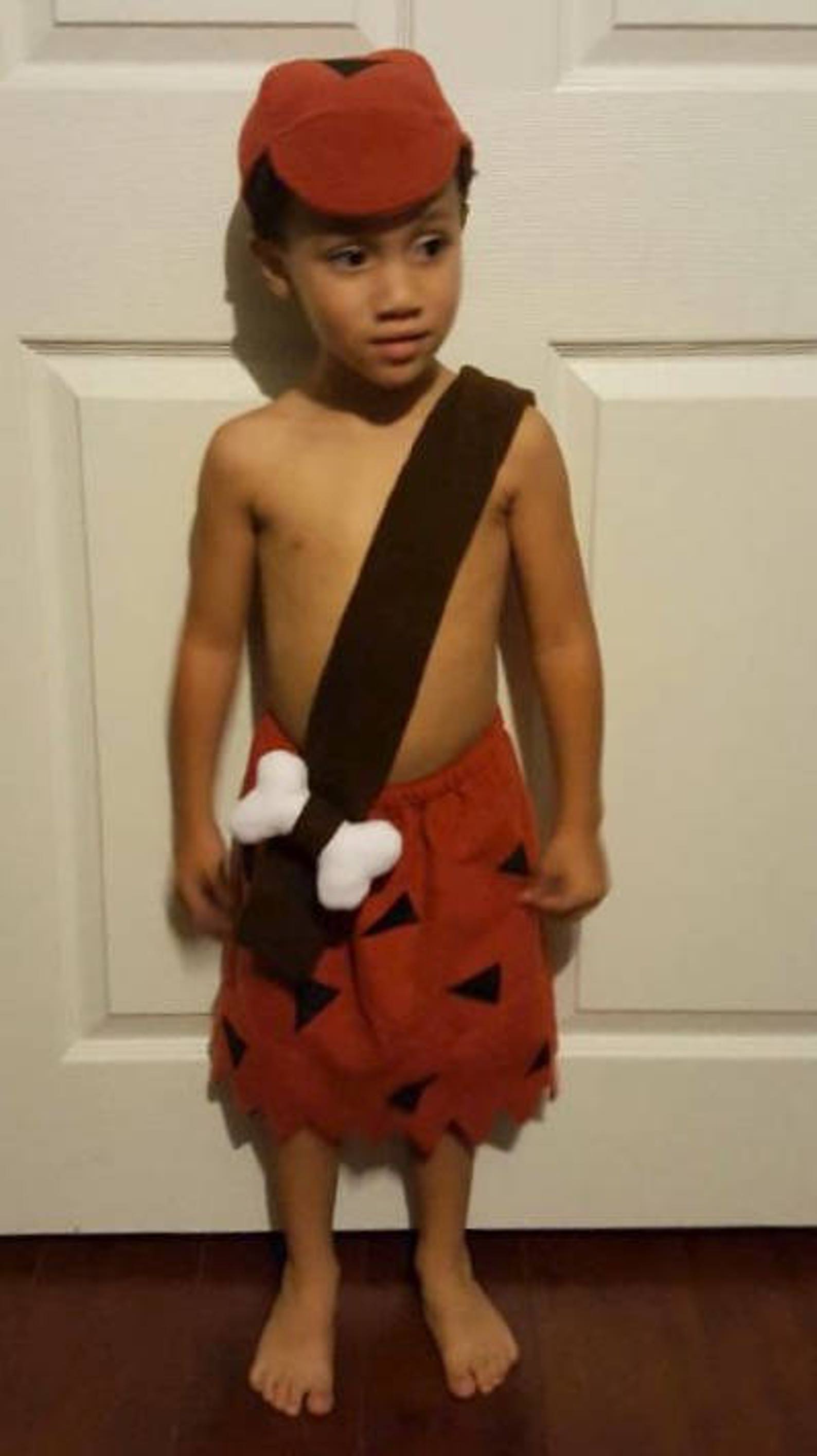 Bamm Bamm Flintstones Rust/brown or Orange/black Custom Made - Etsy