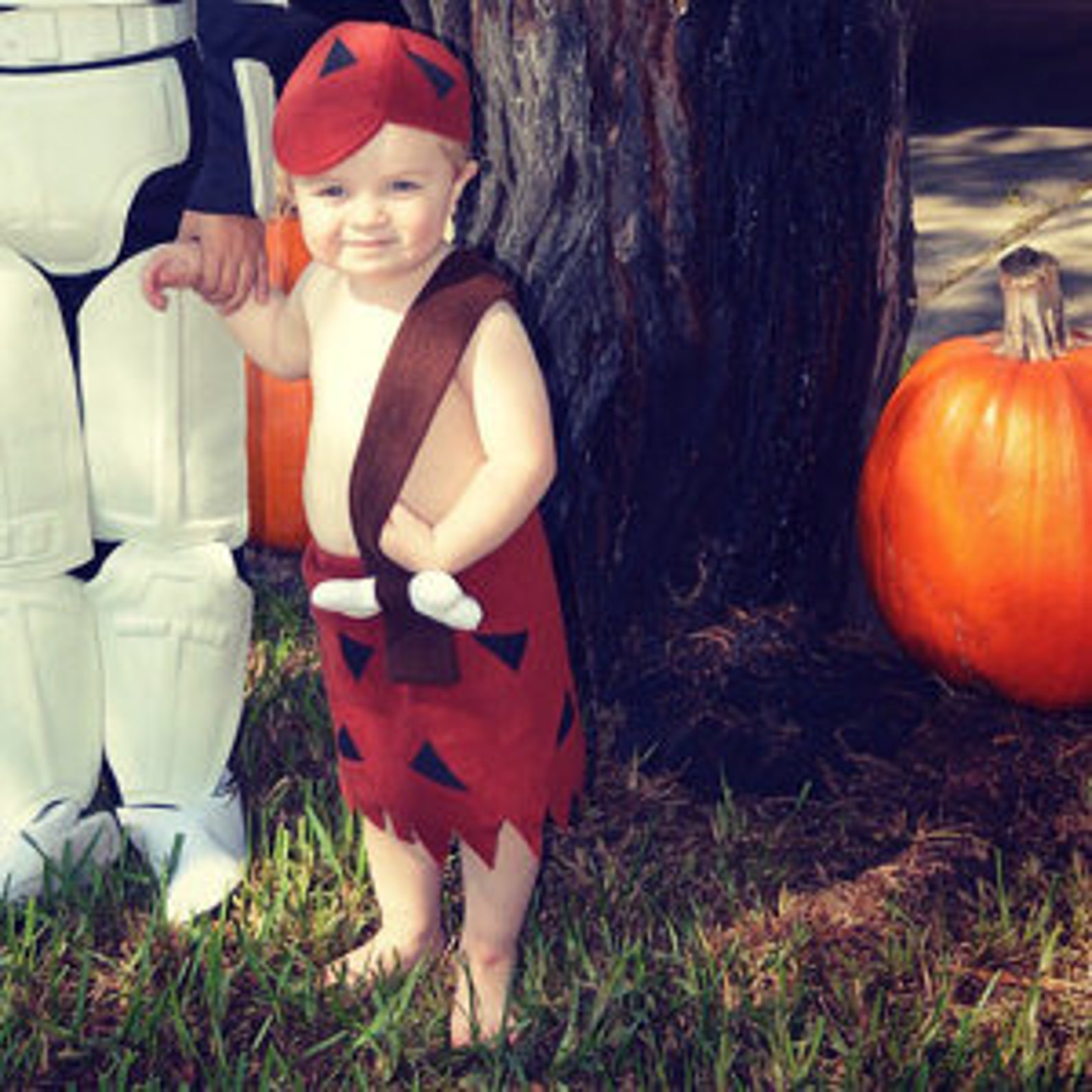 Bamm Bamm Flintstones Rust/brown or Orange/black Custom Made - Etsy