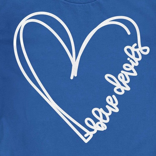 Blue Devils Hand Lettered SVG PNG File Mascot School Spirit - Etsy
