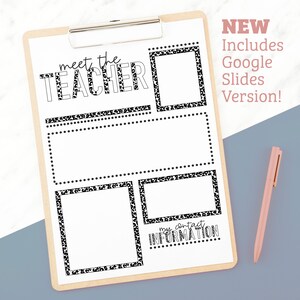 Leopard Print Meet the Teacher | Editable Welcome Flyer | Google Sheets ...