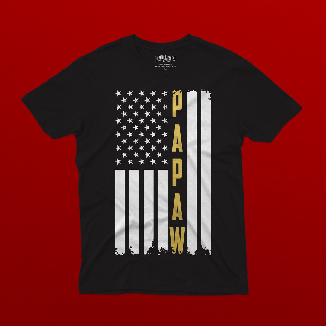 Papaw Cut File Stripe Flag SVG PNG DXF Digital Cut File Father's Day ...