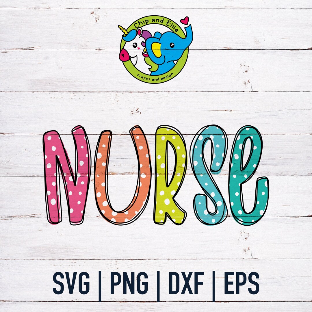 Nurse Outlined Dots SVG Cut File School Nurse SVG Download Png Dtf Eps ...
