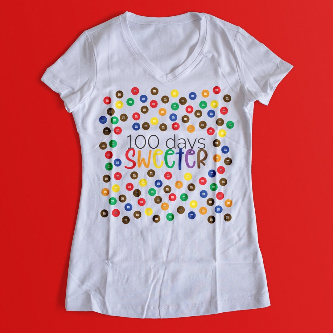 100 Days Sweeter - PNG EPS SVG - Cut File Digital File T-shirt Art ...