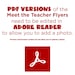 Meet the Teachers Flyer | Multiple Teachers | Welcome Letter | Two ...