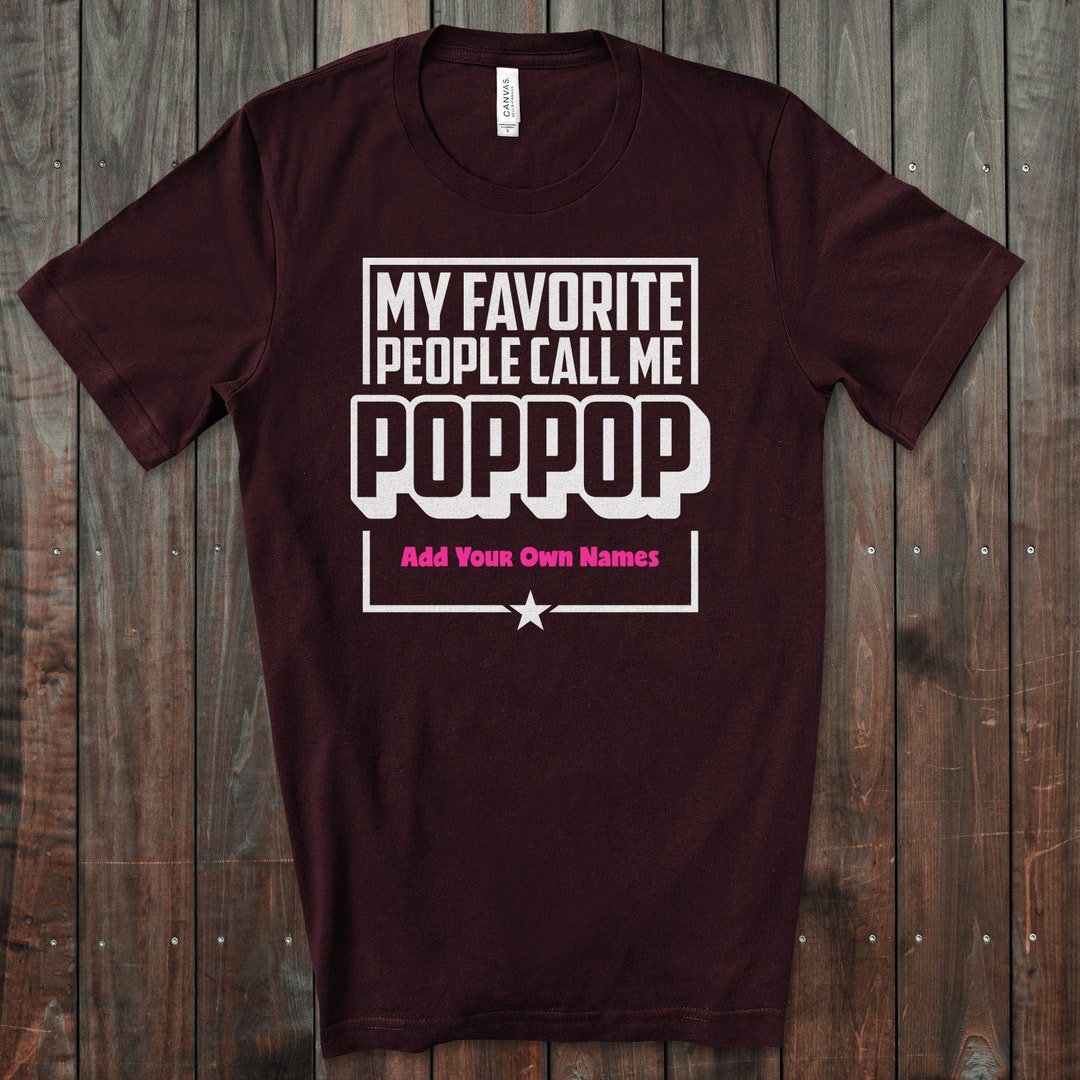 Poppop Kid Name Svg | My Favorite People Call Me | SVG PNG Dtf ...