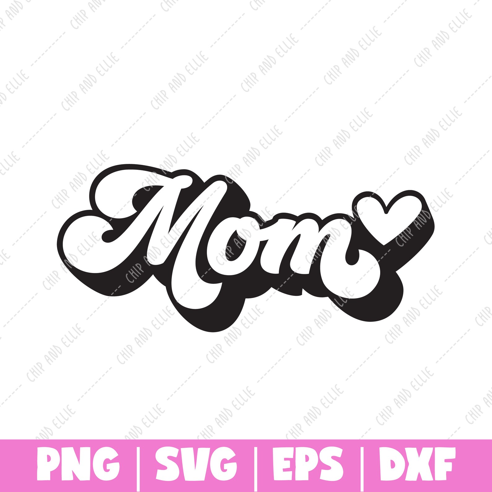 Mom Heart Script SVG Mom Heart Svg Instant Download PNG | Etsy