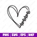 Mom Mom Heart Line Cut File Heart SVG Instant Download PNG DXF Eps ...