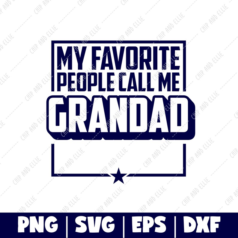 Grandad Kid Name Svg My Favorite People Call Me SVG PNG - Etsy