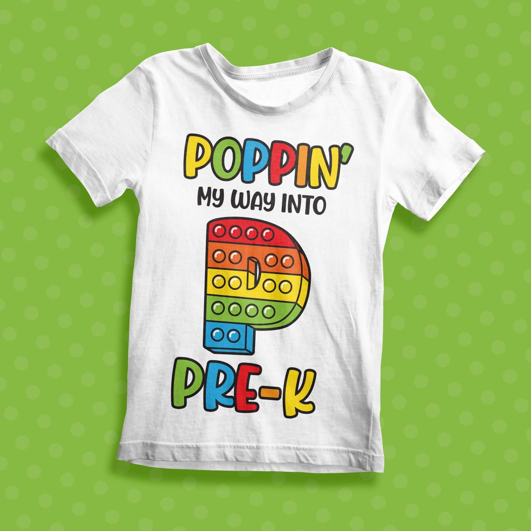 Poppin My Way Into Pre-k Pre-k SVG First Day School PNG - Etsy