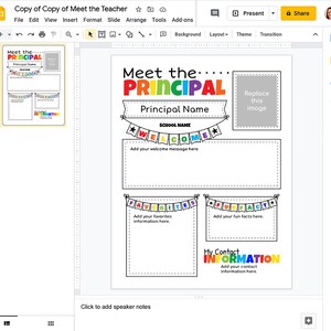 Meet the Teacher | Editable Teacher Flyer | Google Sheets | Instant ...