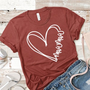 Mawmaw Heart Line Cut File Heart SVG Instant Download PNG Dtf Eps ...