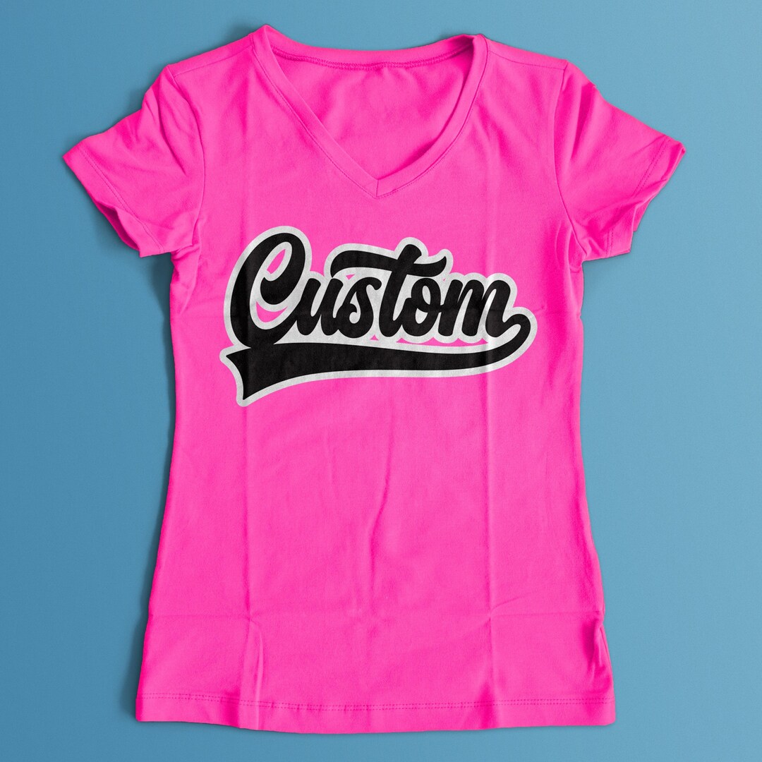 Custom Baseball Swoosh | Double Layer | Name Cut File | School Team SVG ...