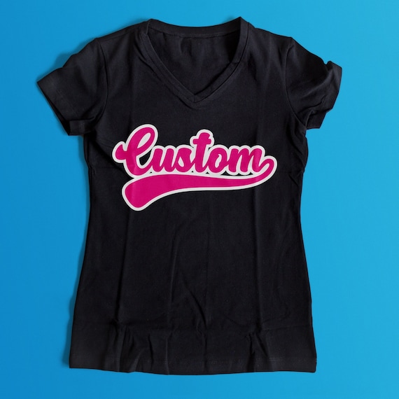 Custom Baseball Swoosh Double Layer Name Cut File School - Etsy