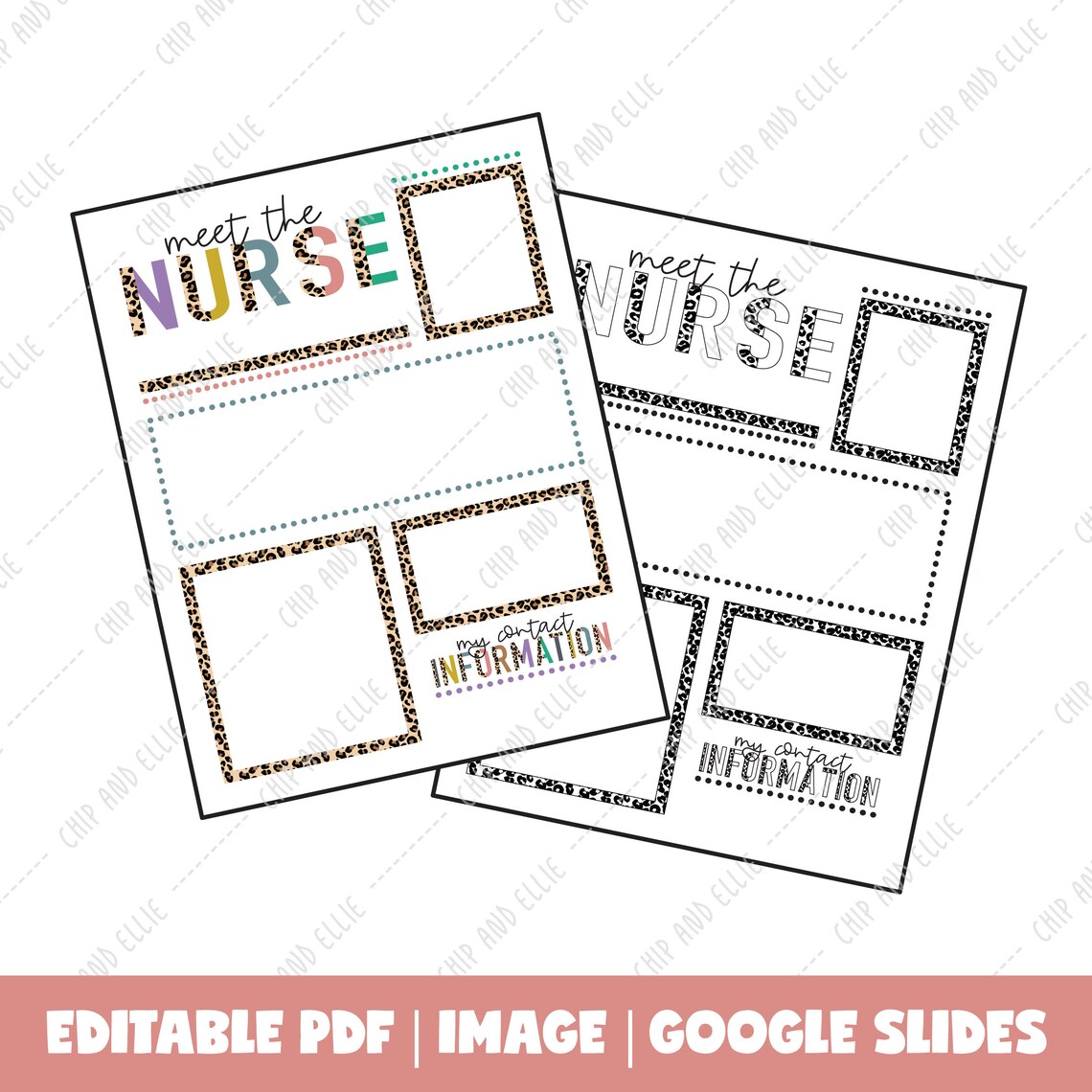 Leopard Print Meet the Nurse Editable Welcome Flyer Google - Etsy