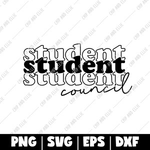 Stacked Student Council SVG | School Spirit Shirt | Student Council ...