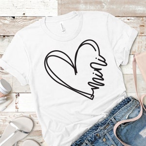 Mini Heart Line Cut File | Heart SVG | Instant Download | PNG Dtf Eps ...