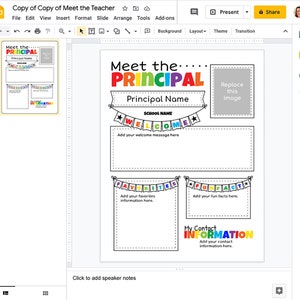 Meet the Teacher Flyer - ALL Type Editable - Google Slides - Instant ...