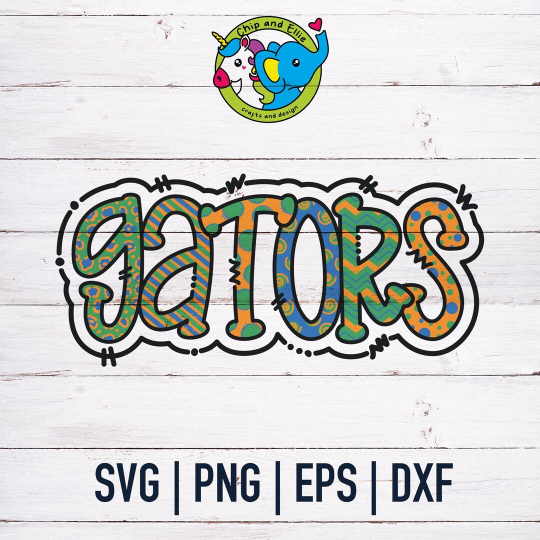 Doodle Gators SVG | School Mascot | Mascot Fun | Football Team | Sports ...