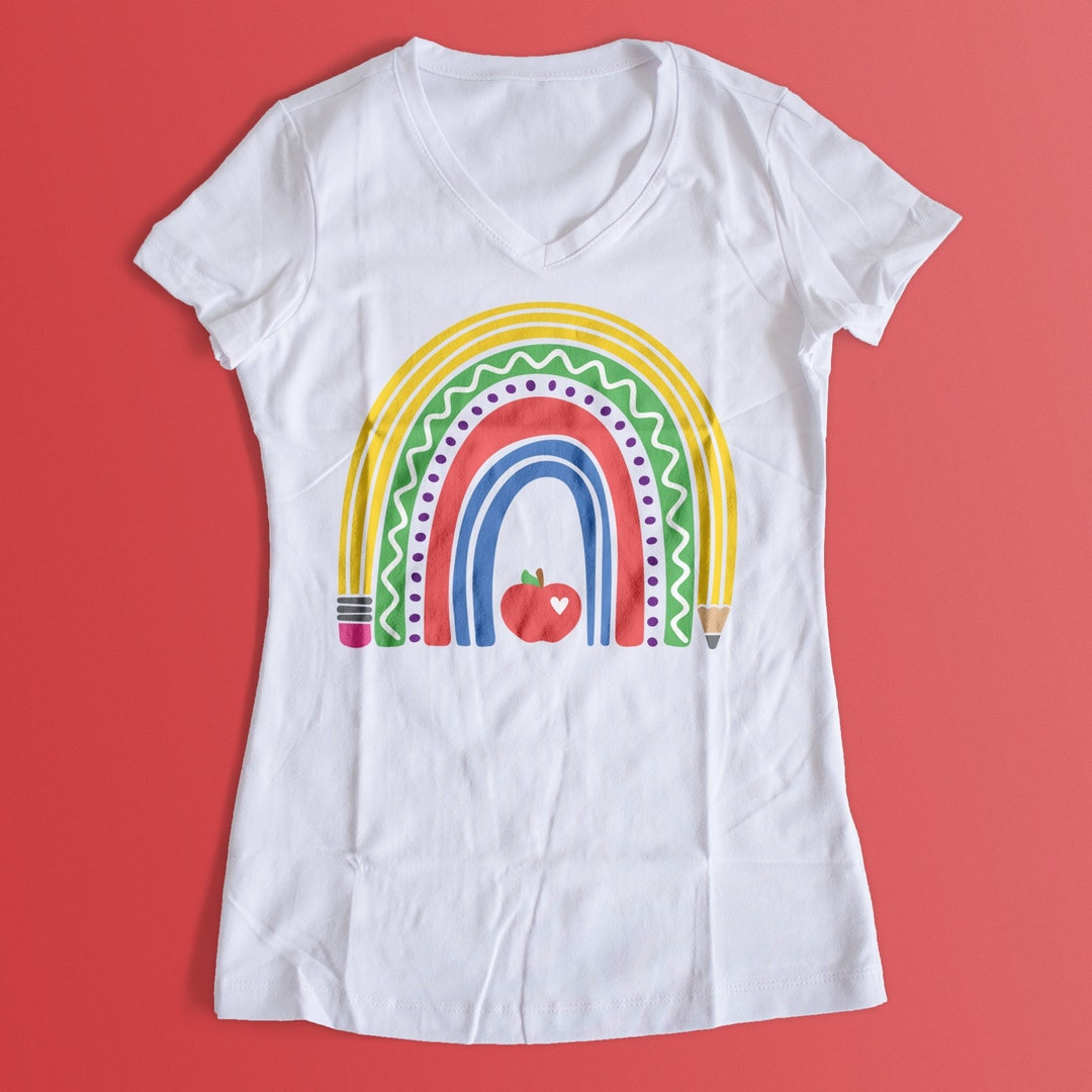 Education Rainbow SVG PNG Eps DXF Cricut Cut File Teacher Rainbow ...