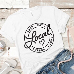 Shop Local SVG | Shop Small | Support Small Business | Love Local | Eat ...