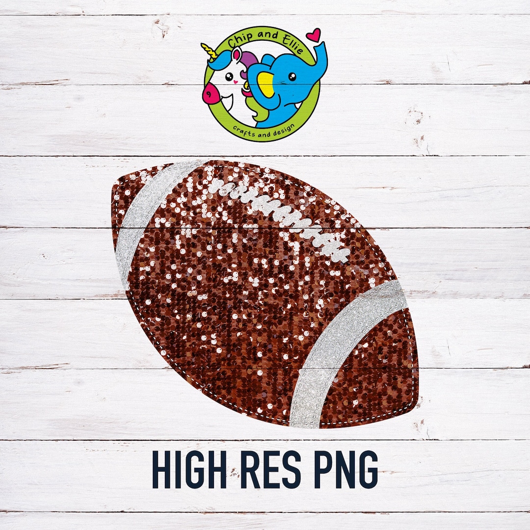 Sequin Glitter Football PNG | Faux Sequins | Sublimation Png | Football ...