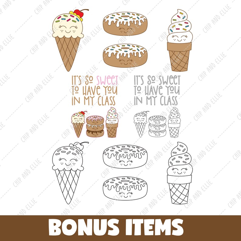 Sweet Ice Cream Meet the Teacher Flyer Bonus Items Edit | Etsy