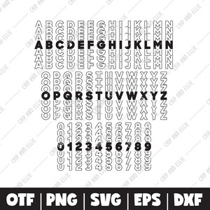 Stacked SVG Font | OTF Installable Font | Dtf Eps Png | School Mascot ...