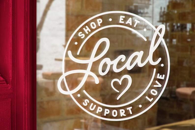 Shop Local SVG Shop Small Support Small Business Love | Etsy