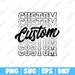 School Mascot Stacked Script | Echo Font | Custom SVG | Dtf Eps PNG ...