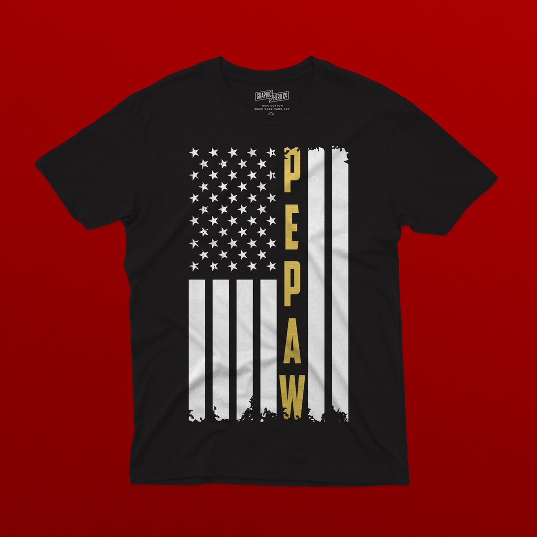 Pepaw Cut File | Stripe Flag | SVG PNG Dtf | Digital Cut File | Father ...