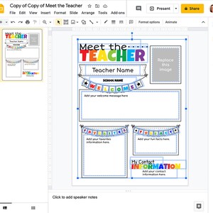 Meet the Teacher | Editable Teacher Flyer | Google Sheets | Instant ...