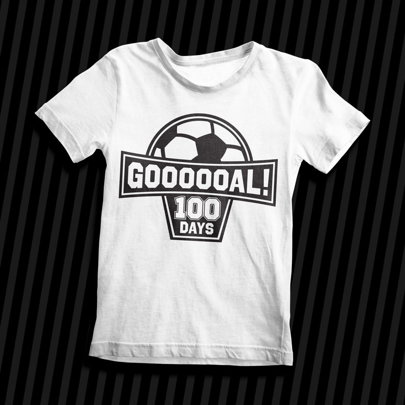 GOAL! 100 Days of School | Soccer Ball | 100th Day of School Svg ...