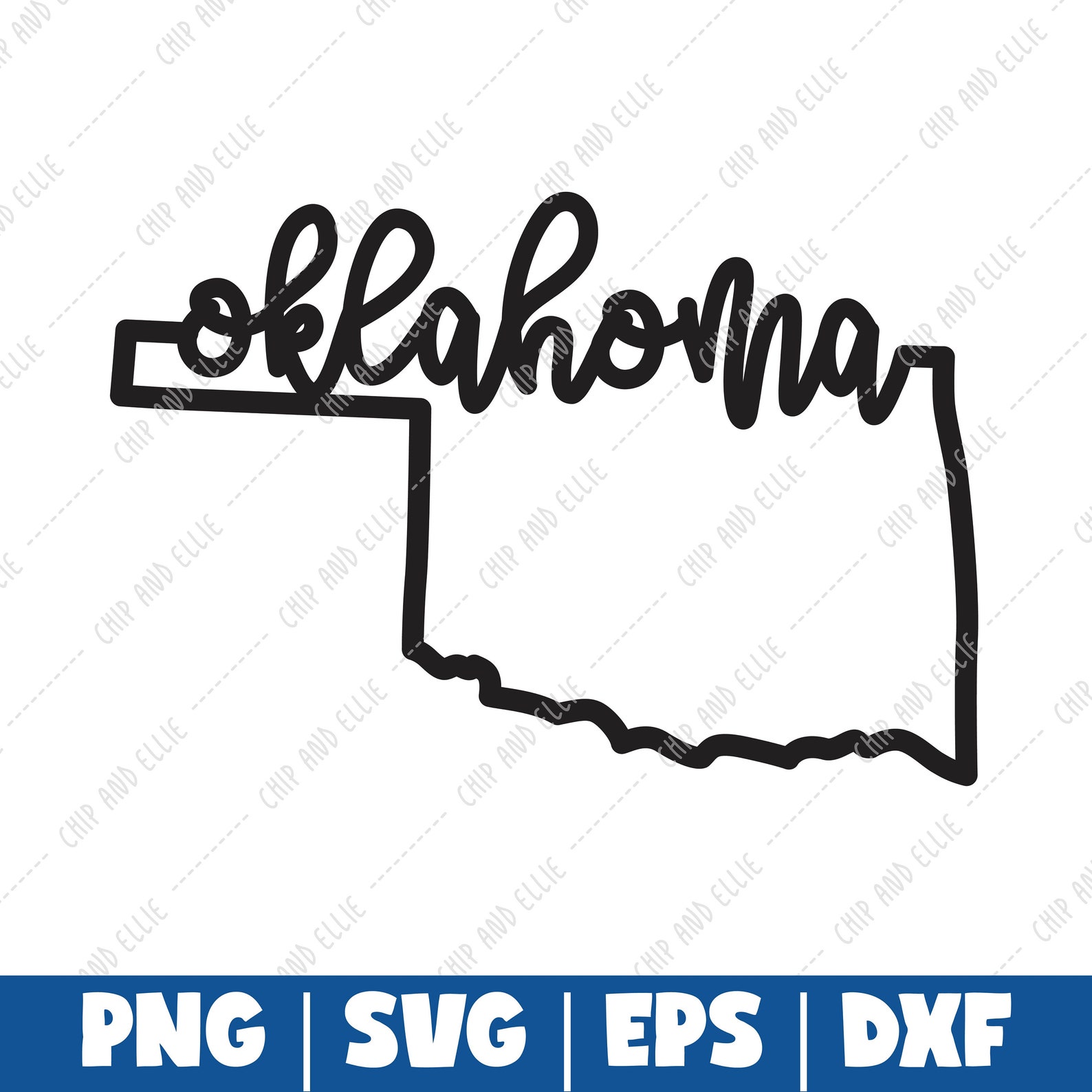 Oklahoma State Outline State T Shirt Cricut SVG Instant - Etsy