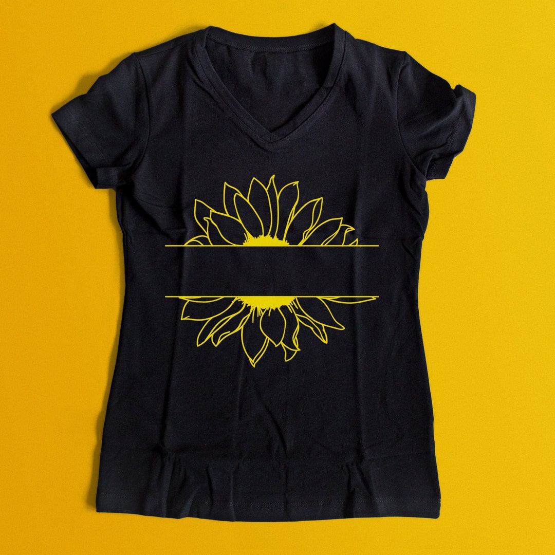 Sunflower Frame for Name - PNG Dtf SVG - Cut File Digital File T-shirt ...