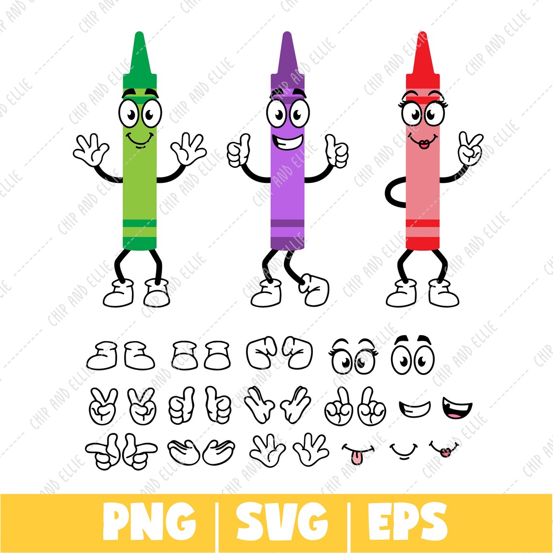 Crayon Person Maker Teacher Resources Google Slides PNG - Etsy