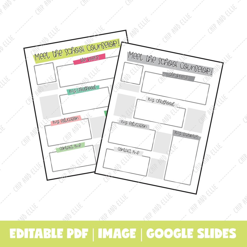 Meet the School Counselor Flyer Google Slides Instant - Etsy