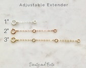 2 Inch 14k Gold Filled OR Sterling Silver Extender Chain | Etsy