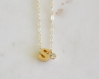 Initial s necklace | Etsy