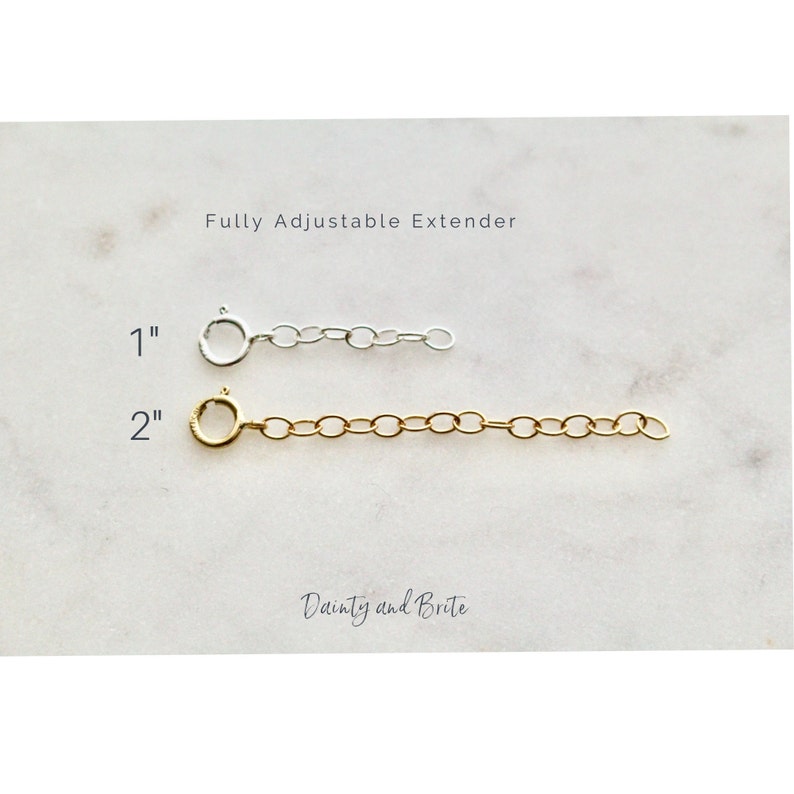 2 Inch 14k Gold Filled OR Sterling Silver Extender Chain - Etsy