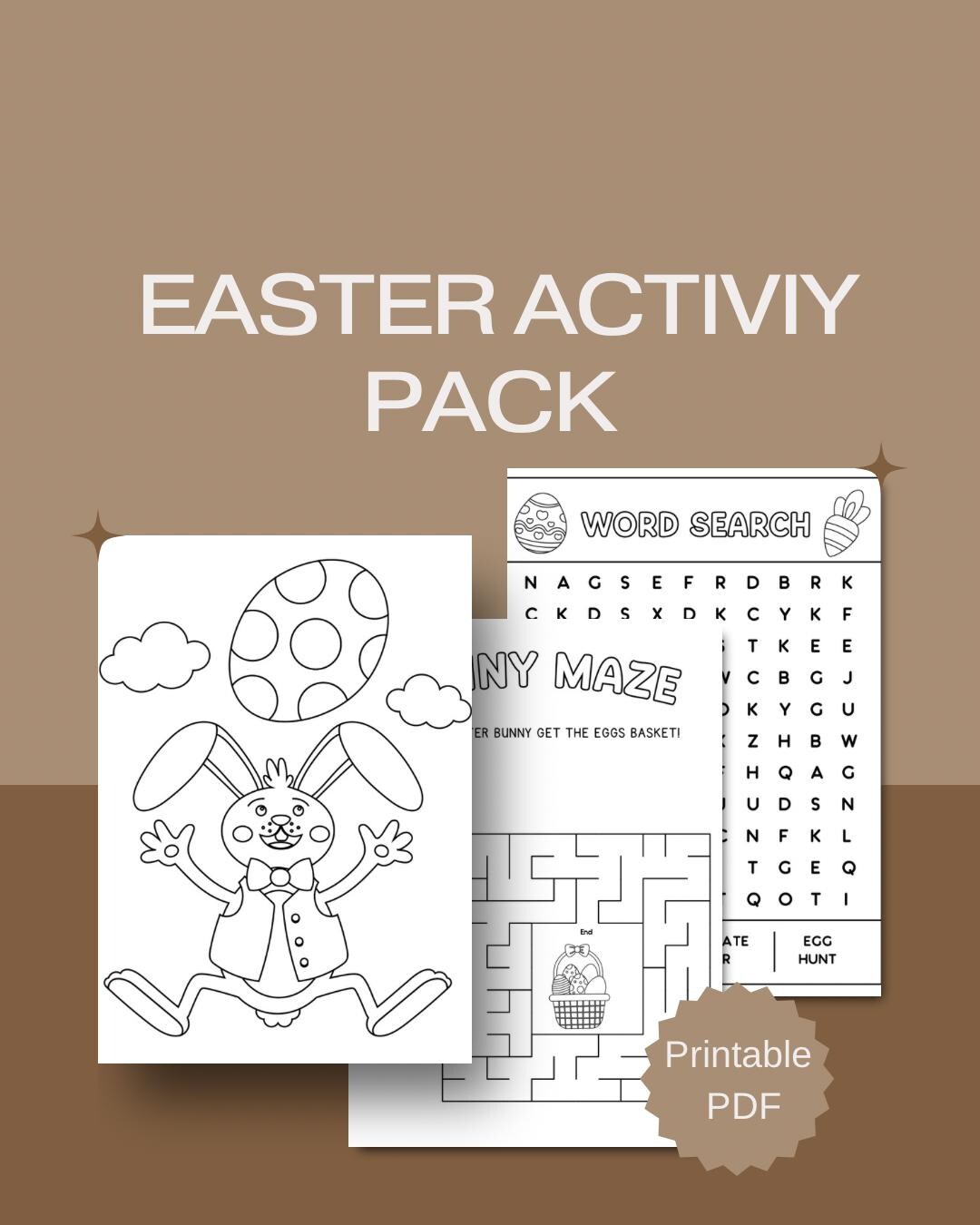 Easter Activity Pack for Kids | Printable Learning Worksheets (PDF ...
