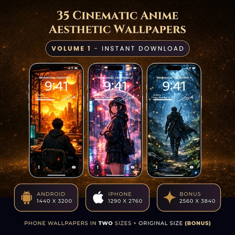 Anime Wallpaper Bundles - Etsy